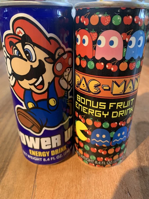RARE PAC-MAN & Mario Power Up Energy Drink - Unopened Free Delivery EUR ...