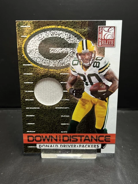 DONALD DRIVER 2011 Donruss Elite Down and Distance Materials Holo/299 ...