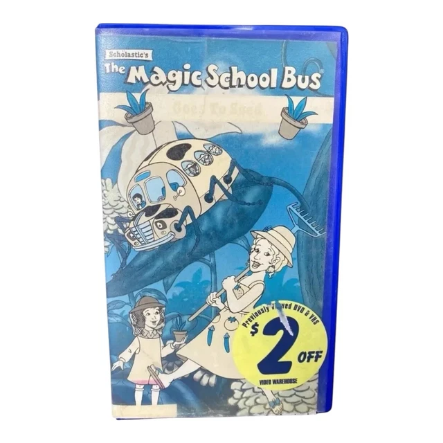 SCHOLASTIC’S THE MAGIC School Bus - Goes To Seed (VHS, 1995, Blue Case ...