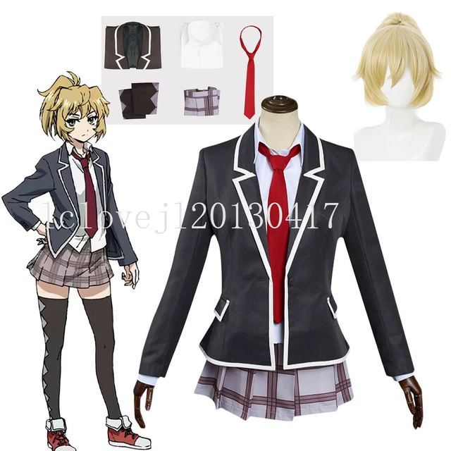 HOT ANIME HIGH-RISE Invasion-Mayuko Nise School Uniform Cosplay Costume ...