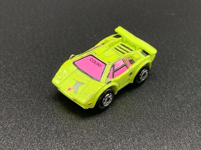 MICRO MACHINES VINTAGE Galoob 1989 Lamborghini Countach Lambo Jaune ...