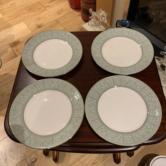 FOUR WEDGWOOD KENILWORTH Bone China Side Plates 8" diameter - Used £14. ...