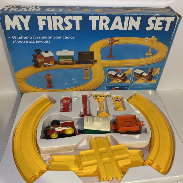 VINTAGE 1987 PLAYMATES My First Train Set Wind-up Toy £15.91 - PicClick UK