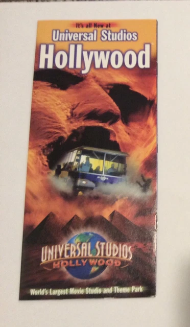 UNIVERSAL STUDIOS HOLLYWOOD Movie Studio Guide Map Brochure £5.22 ...
