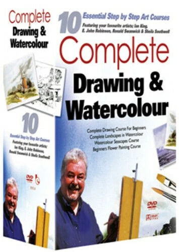 10 ESSENTIAL STEP by Step Art Courses Complete Drawing and Watercolour ...