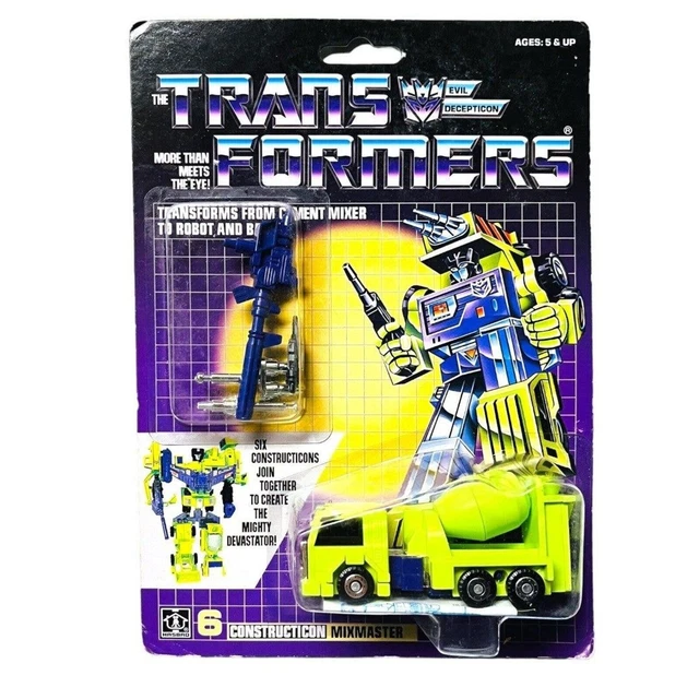 TRANSFORMING CONSTRUCTICON MIXMASTER Vintage G1 Style Reproduction ...