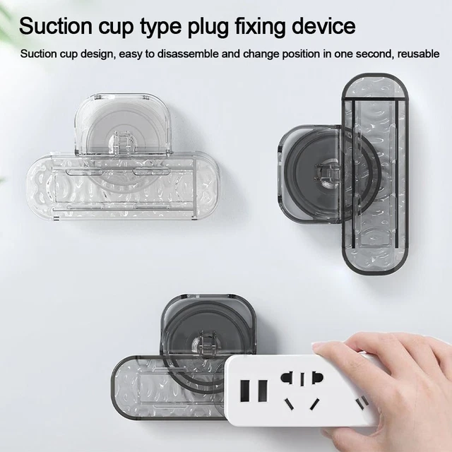 WALL HANGING SOCKET Fixer Plug-in Wire Organizer Rack Wall-Mounted ...