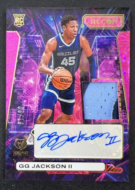 2023-24 PANINI RECON GG Jackson II Novice Rookie Patch Auto RPA Pink ...