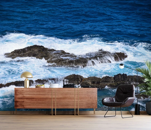 3D SEA WAVES E1833 Wallpaper Mural Paper Wall Print Indoor Murals CA ...