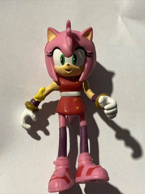 TOMY SONIC BOOM "Amy Rose" Sonic The Hedgehog Mini 3" Tall Poseable ...