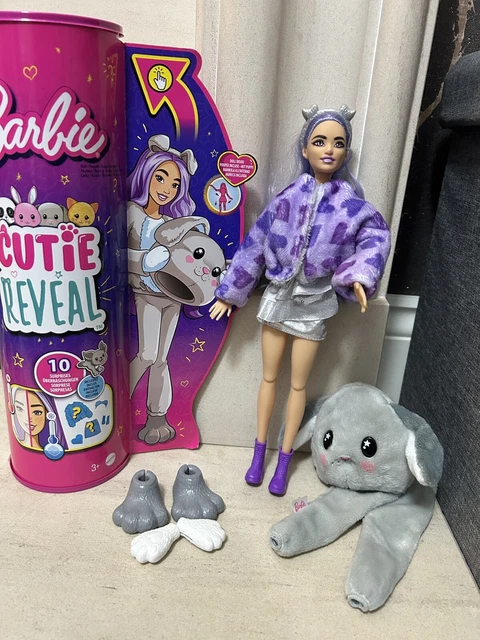 BARBIE CUTIE REVEAL Soft Plush Costume Collectable Fashion Doll with ...