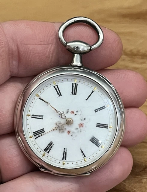 MONTRE GOUSSET ANCIENNE en argent - Fonctionne EUR 45,00 - PicClick IT