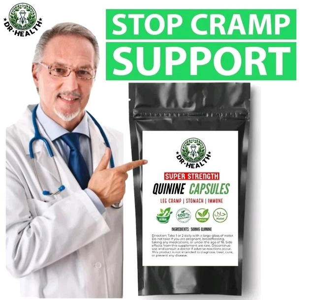 X30 💊 QUININE Capsules 500mg | Leg Cramp Relief, Digestion & Immune ...