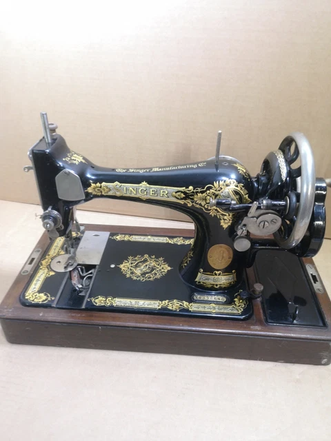SINGER 28K HAND Crank Sewing Machine Vintage Antique 2108 £89.99 ...