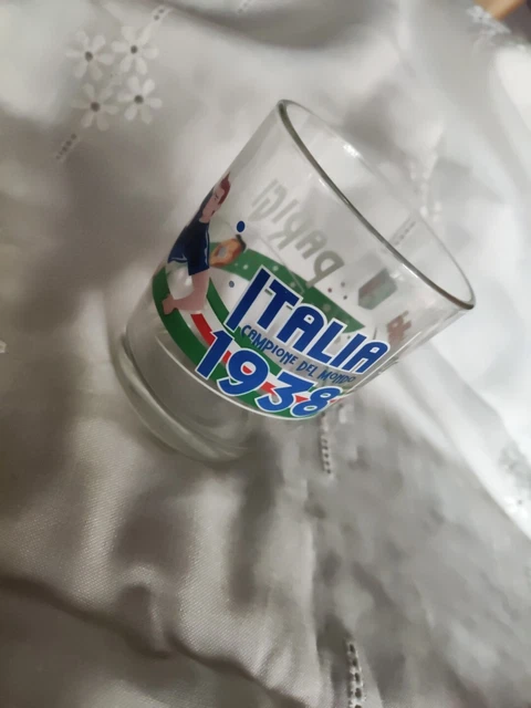 BICCHIERE NUTELLA PARIGI 1938 Italia Campione Del Mondo Ferrero EUR 2 ...