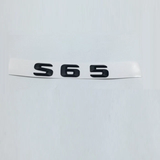 S65 MERCEDES AMG Schriftzug Emblem Logo Sticker Aufkleber S-Klasse S 65 ...