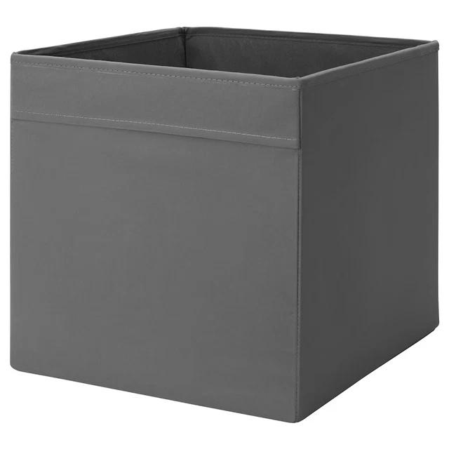NEW IKEA DRONA Storage Boxes for Kallax Shelving Unit Organizer Grey ...