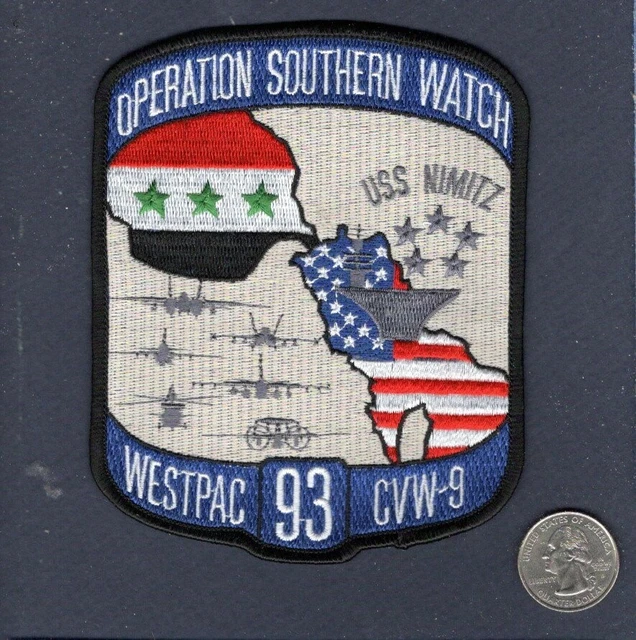 PATCH DE CROISIÈRE Du CVN-68 USS NIMITZ CVW-9 OSW WESTPAC 1993 US NAVY ...
