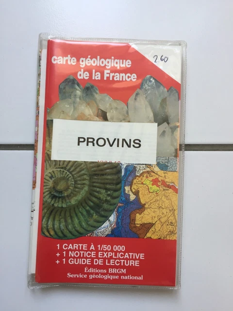 PROVINS CARTE géologique de la France BRGM 1:50 000 EUR 10,00 - PicClick FR
