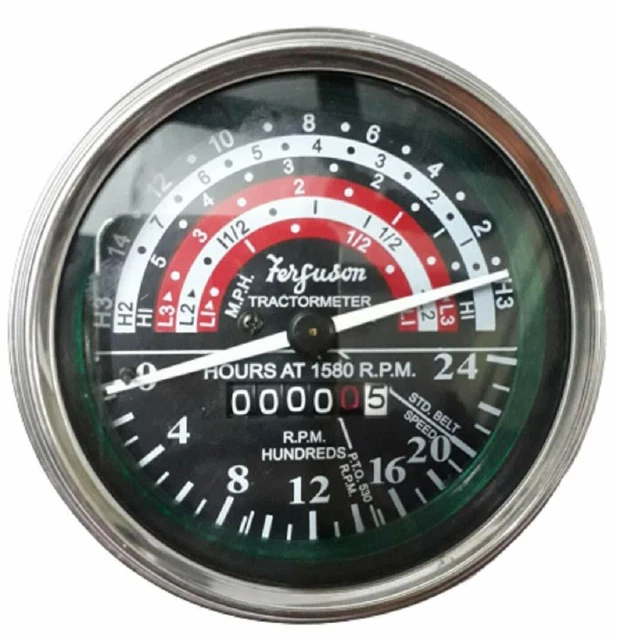 MASSEY FERGUSON TRACTOR Counter/Anti Clock wise Tachometer-MF 35, 133 ...