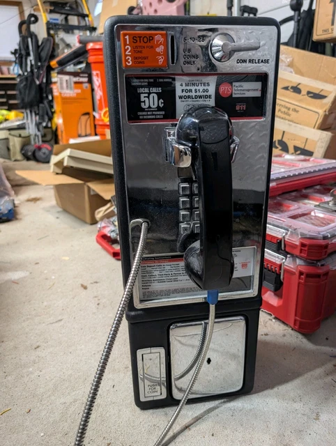 WORKING!! REAL USED 60s 70s 80s 90s 00s Payphone Converted To Regular ...