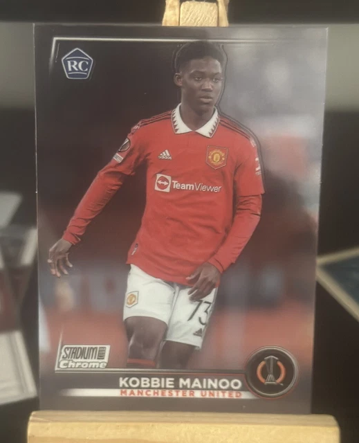 CARTA ROOKIE KOBBIE mainoo Topps Stadium Club Manchester United Premier ...