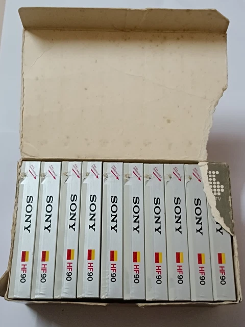 SONY HF 90 Audio cassette Sealed box of 10 New $165.56 - PicClick CA