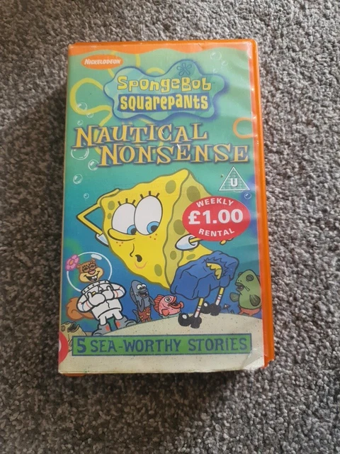 SPONGEBOB SQUAREPANTS NAUTICAL Nonsense VHS £30.00 - PicClick UK