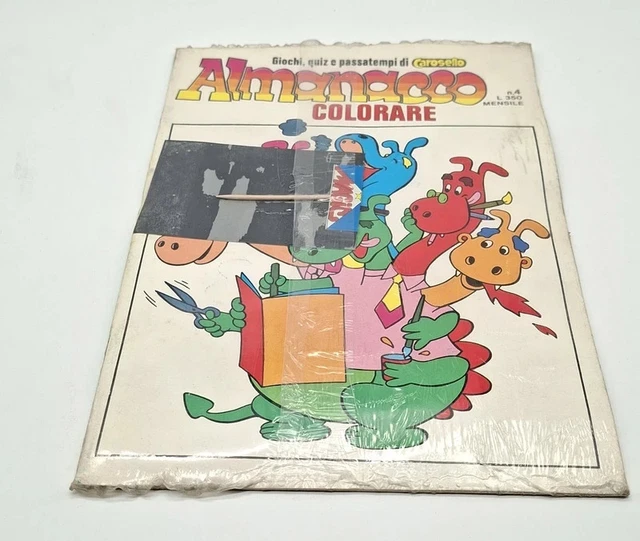 ALMANACCO DA COLORARE Carosello n.4 del 1975 ancora nel blister [vnd ...