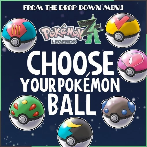 CHOOSE YOUR 5 Ball For Pokémon Legends Z-A Apricorn Balls Apriball ...