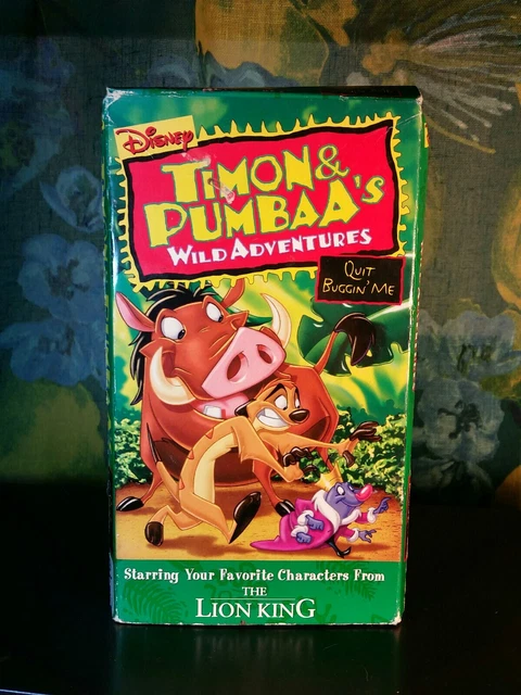 TIMON AND PUMBAA VHS Video tape - "Quit Buggin Me" Rare Disney lion ...