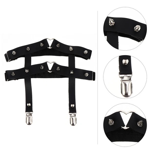 HEART GOTHIC LEG Garter Leg Harness Garter Belt Punk Leg Belt £8.49 ...