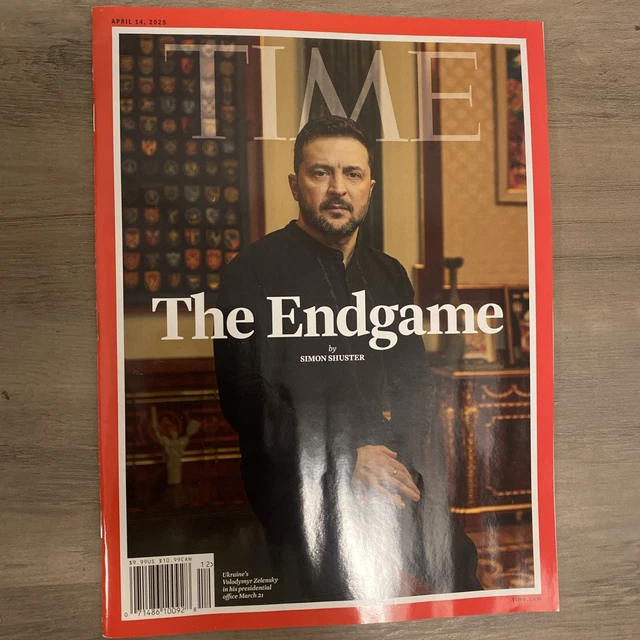 TIME MAGAZINE - April 14, 2025 Volodymyr Zelensky Ukraine The Endgame ...