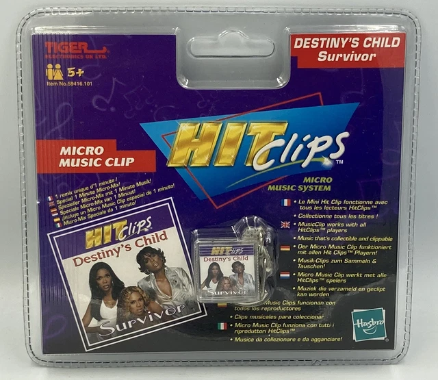 HASBRO TIGER 2002 HIT CLIPS Micro Music Blister NEUF DESTINY’S CHILD ...