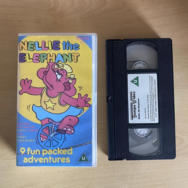 NELLIE THE ELEPHANT, 9 Fun Packed Adventures - VHS VIDEO, Tony Robinson ...