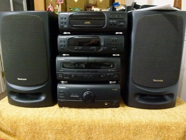 TECHNICS HI FI Stereo Stack System With Speakers/Remote £125.00 ...