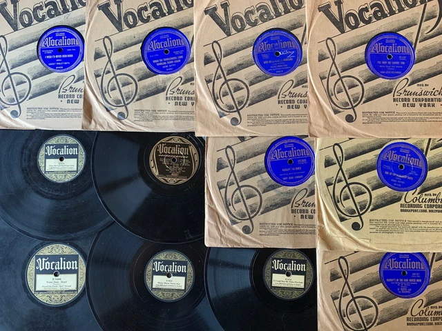 LOT OF 12X PRE-WAR 1920s VOCALION label HILLBILLY/WESTERN SWING/C&W 10 ...