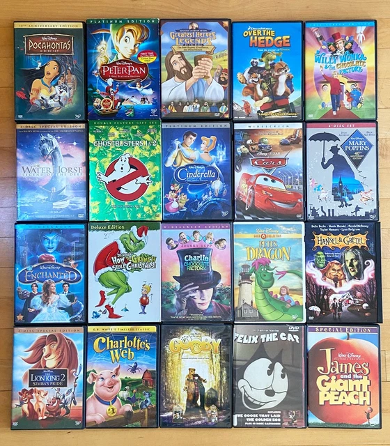 20 DVD MIXED Movie Lot for Kids Family Children Movie Night! $45.43 ...