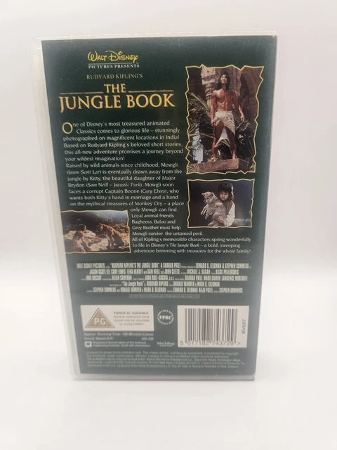 RUDYARD KIPLING'S JUNGLE Book VHS - Live-Action Film PAL (ULTRA RARE) £ ...