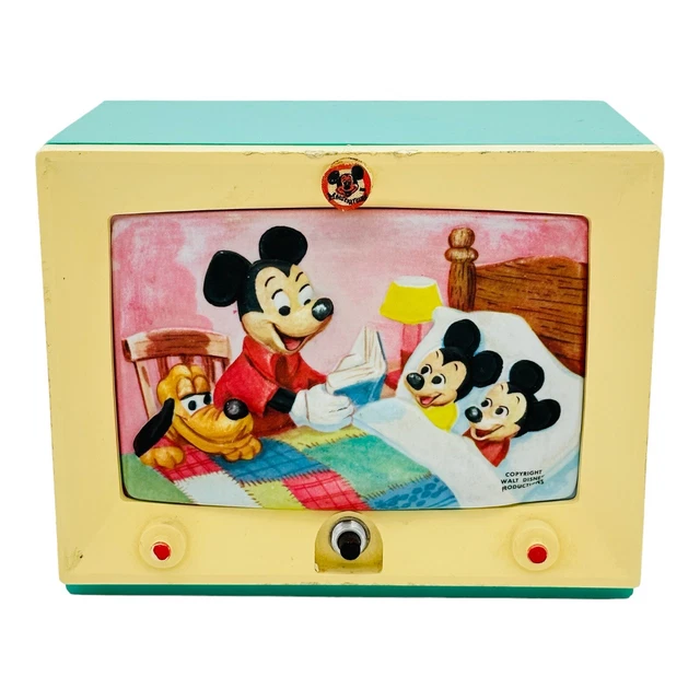 HANKSCRAFT DISNEY MOUSEKETEER Mickey Mouse TV Night Light Nite Lite ...
