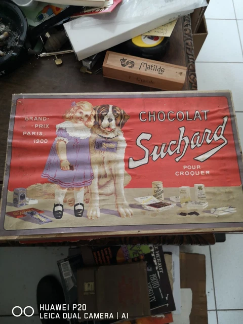 ANCIENNE GRANDE BOITE publicitaire chocolat Suchard EUR 15,00 - PicClick FR
