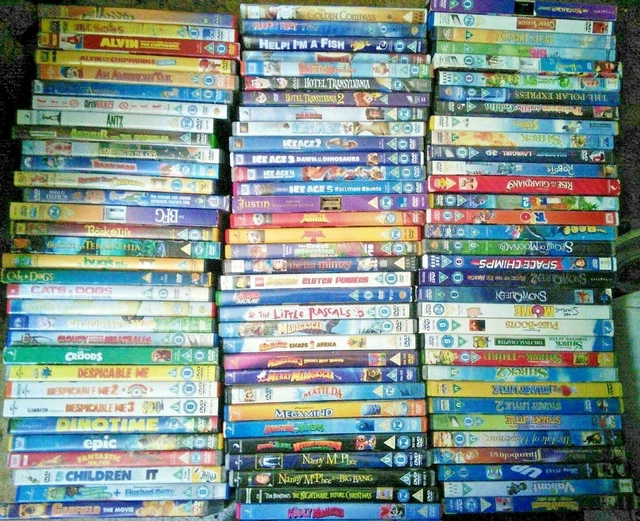 JOB LOT BUNDLE of 100 Childrens DVDs £43.99 - PicClick UK