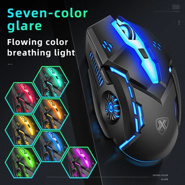 GLARE SILENT 6D Button Universal Wired Gaming Mouse Mice £9.43 ...