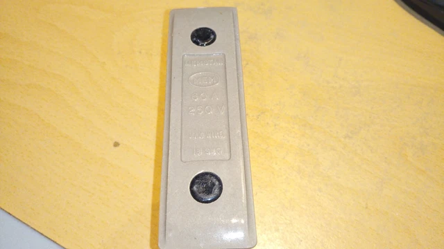 MEM MEMSTAR 60AMP CERAMIC FUSE CARRIER in good condition £10.80 ...