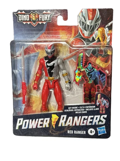 POWER RANGERS DINO Fury Red Ranger with Weapon + Red Key Hasbro 2021 ...