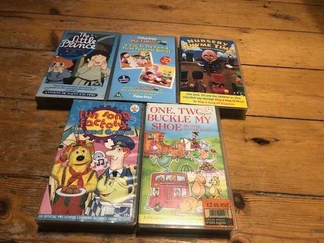 VHS KIDS BUNDLE X5 - Nursery Rhyme Time, Fun Song Factory - Good ...
