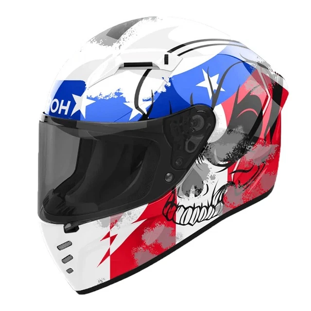 CASQUE INTÉGRAL CONNOR Nation Poli Taille XL Approbation ECE22-06 Airoh ...