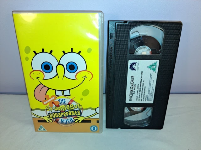 THE SPONGEBOB SQUAREPANTS Movie PAL VHS Video Tape Children's Movie ...