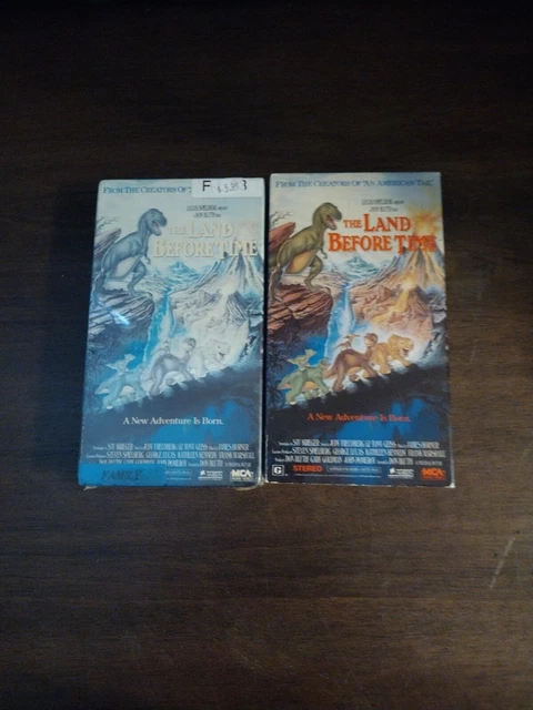 2 OF THE Land Before Time VHS Tapes 1989 By Lucas / Spielberg. 1 is ...