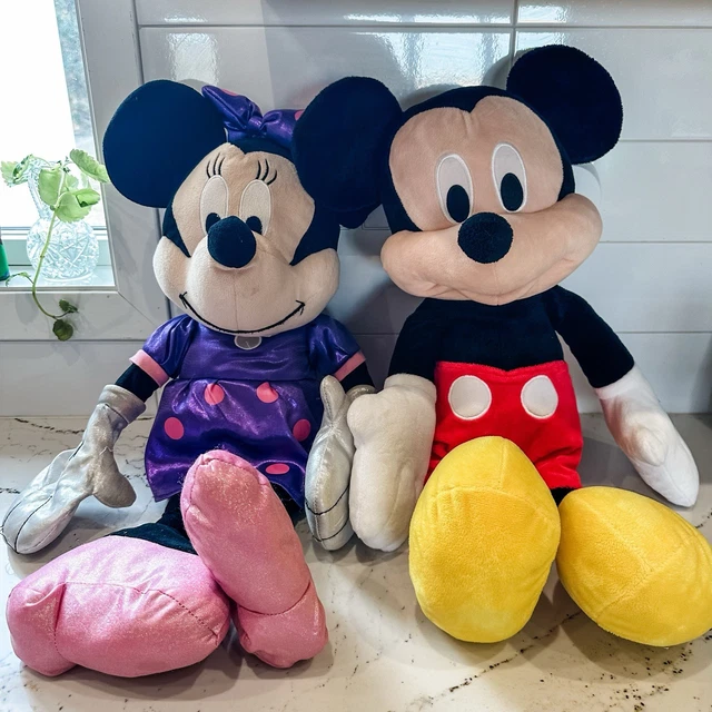 MICKEY AND MINNIE Mouse Disney Large Stuffed Animals, Approx. 24” Tall ...